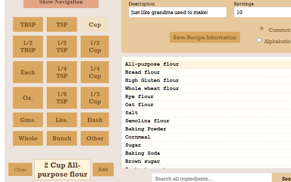Help – MyRecipEase