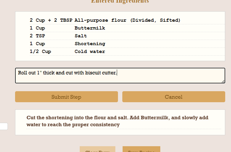 Help – MyRecipEase