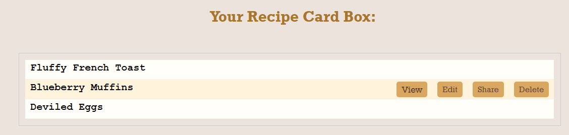 Help – MyRecipEase
